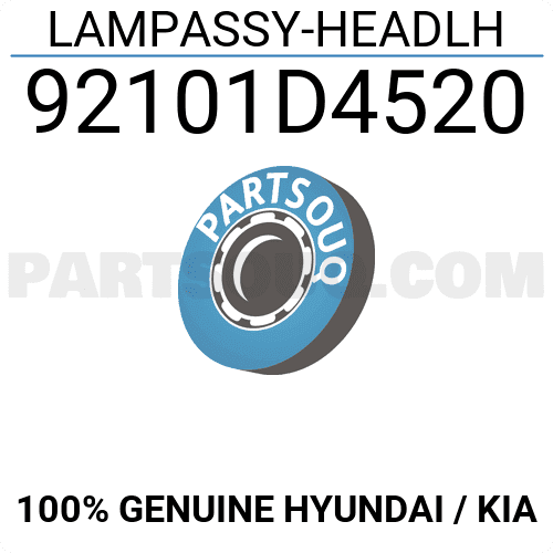 LAMPASSY-HEADLH 92101D4520 | Hyundai / KIA Parts | PartSouq