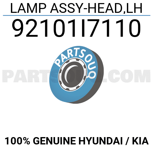 LAMP ASSY-HEAD,LH 92101I7110 | Hyundai / KIA Parts | PartSouq