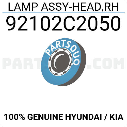 LAMP ASSY-HEAD,RH 92102C2050 | Hyundai / KIA Parts | PartSouq