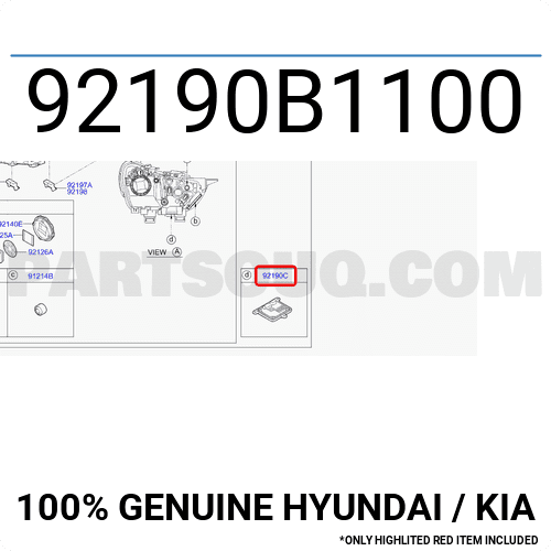 BALLAST ASSY - HEADLAMP 92190B1100 | Hyundai / KIA Parts | PartSouq