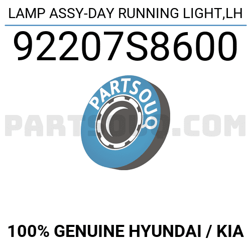 LAMP ASSY-DAY RUNNING LIGHT,LH 92207S8600 | Hyundai / KIA Parts | PartSouq