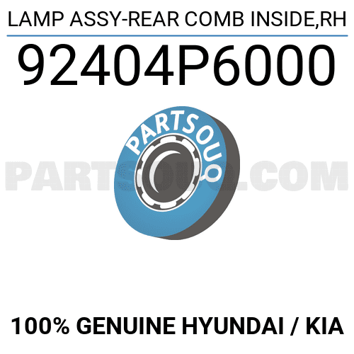LAMP ASSY-REAR COMB INSIDE,RH 92404P6000 | Hyundai / KIA Parts | PartSouq