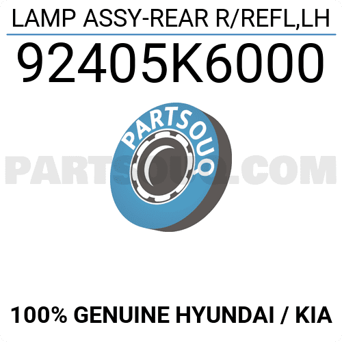 LAMP ASSY-REAR R/REFL,LH 92405K6000 | Hyundai / KIA Parts | PartSouq