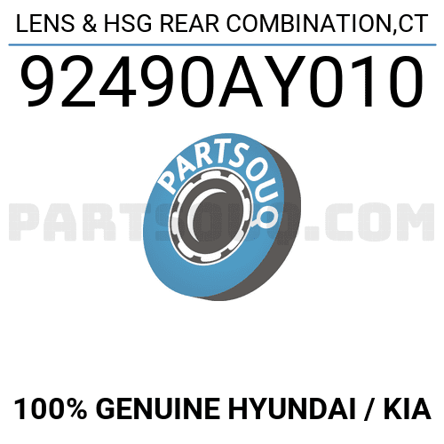 LENS & HSG REAR COMBINATION,CT 92490AY010 | Hyundai / KIA Parts | PartSouq