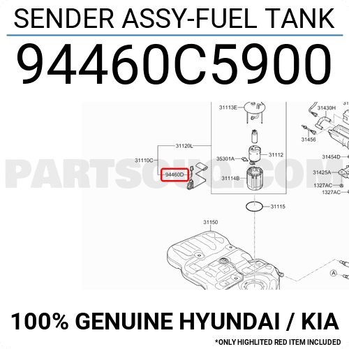 SENDER ASSY-FUEL TANK 94460C5900 | Hyundai / KIA Parts | PartSouq