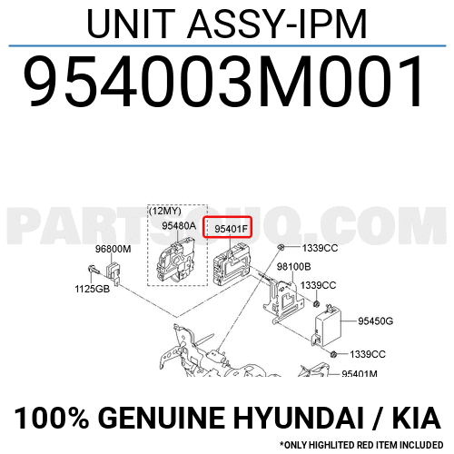 UNIT ASSY-IPM 954003M001 | Hyundai / KIA Parts | PartSouq