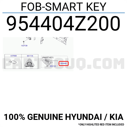 FOB-SMART KEY 954404Z200 | Hyundai / KIA Parts | PartSouq