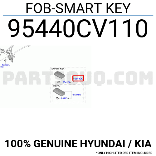 FOB-SMART KEY 95440CV110 | Hyundai / KIA Parts | PartSouq