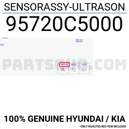 SENSORASSY-ULTRASON 95720C5000 | Hyundai / KIA Parts | PartSouq