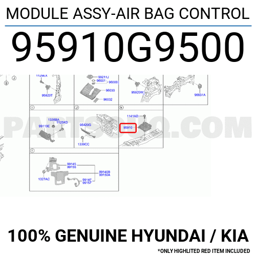 MODULE ASSY-AIR BAG CONTROL 95910G9500 | Hyundai / KIA Parts | PartSouq