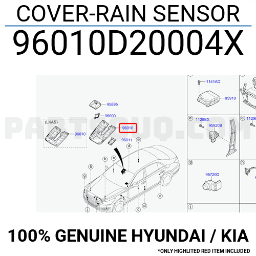 COVER-RAIN SENSOR 96010D20004X | Hyundai / KIA Parts | PartSouq