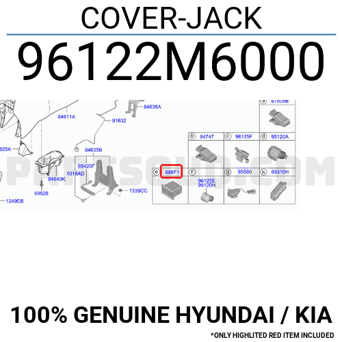 COVER-JACK 96122M6000 | Hyundai / KIA Parts | PartSouq