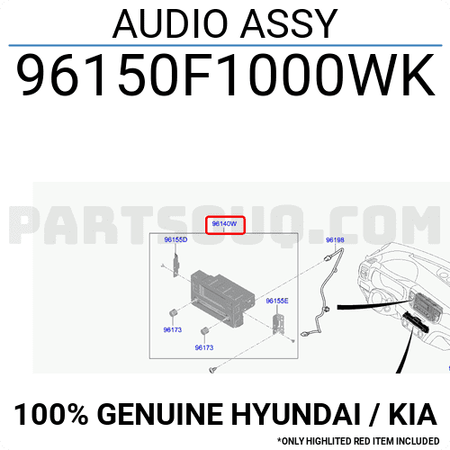 AUDIO ASSY 96150F1000WK | Hyundai / KIA Parts | PartSouq