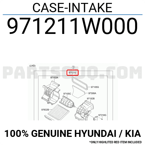 CASE-INTAKE 971211W000 | Hyundai / KIA Parts | PartSouq