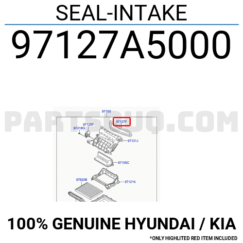 SEAL-INTAKE 97127A5000 | Hyundai / KIA Parts | PartSouq