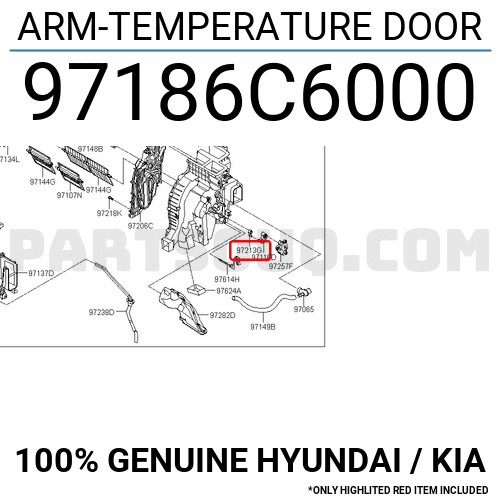 ARM-TEMPERATURE DOOR 97186C6000 | Hyundai / KIA Parts | PartSouq