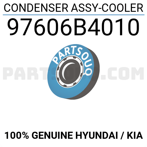 CONDENSER ASSY-COOLER 97606B4010 | Hyundai / KIA Parts | PartSouq