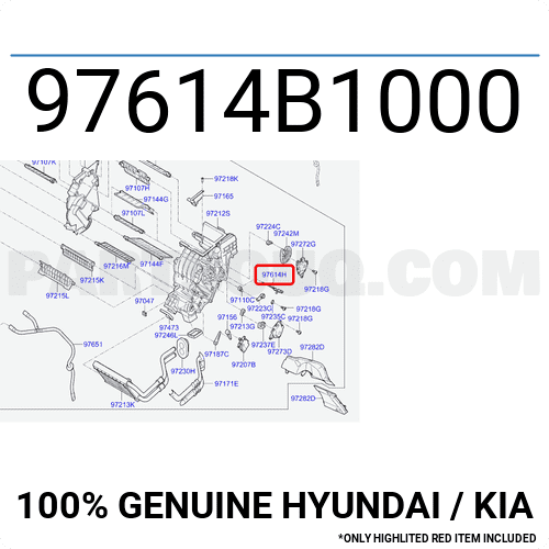 THERMISTOR ASSY - A/C EVAPORATOR 97614B1000 | Hyundai / KIA Parts ...