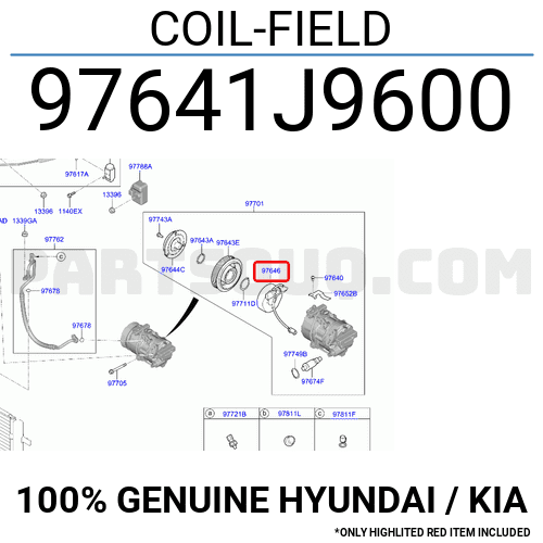COIL-FIELD 97641J9600 | Hyundai / KIA Parts | PartSouq