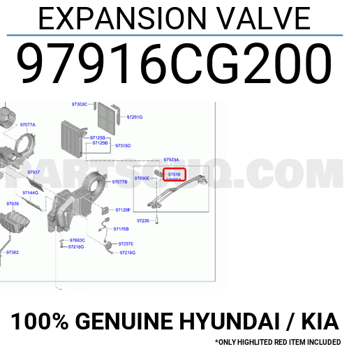EXPANSION VALVE 97916CG200 | Hyundai / KIA Parts | PartSouq