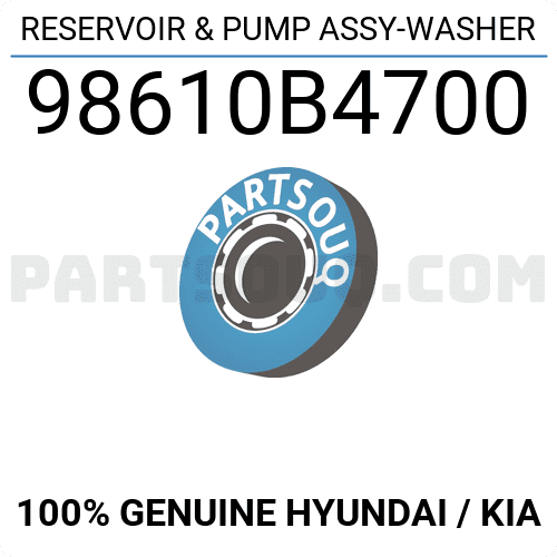 RESERVOIR & PUMP ASSY-WASHER 98610B4700 | Hyundai / KIA Parts | PartSouq