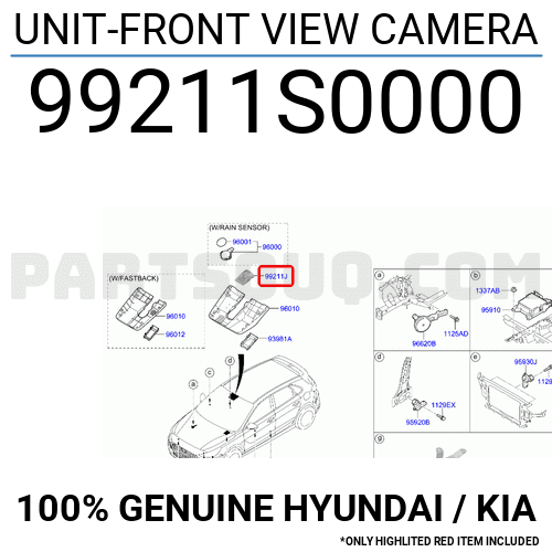 UNIT-FRONT VIEW CAMERA 99211S0000 | Hyundai / KIA Parts | PartSouq