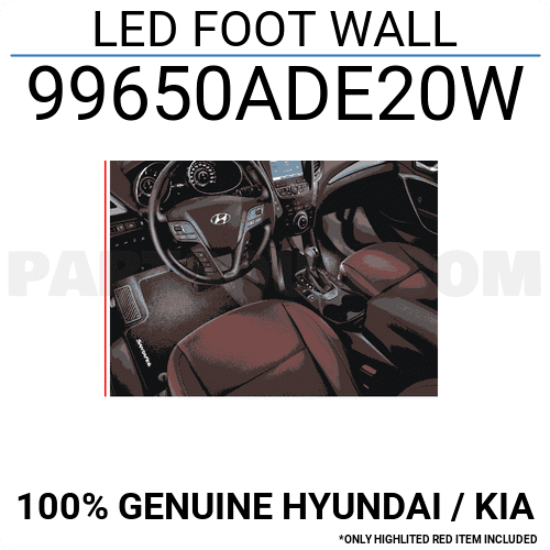 LED FOOT WALL 99650ADE20W | Hyundai / KIA Parts | PartSouq