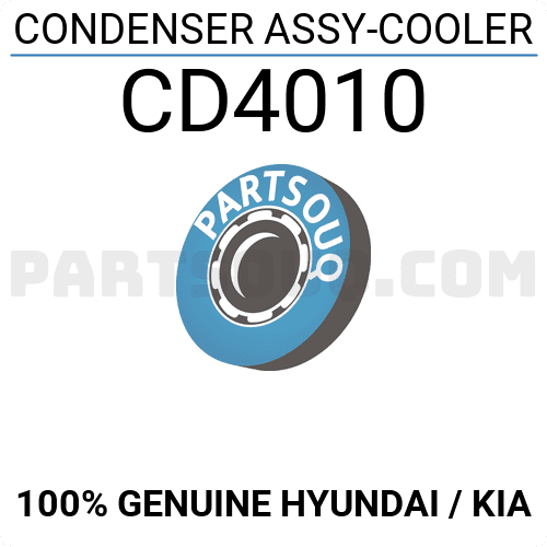 CONDENSER ASSY-COOLER CD4010 | Hyundai / KIA Parts | PartSouq