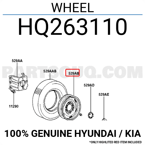 WHEEL HQ263110 | Hyundai / KIA Parts | PartSouq