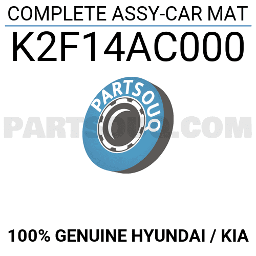 COMPLETE ASSY-CAR MAT K2F14AC000 | Hyundai / KIA Parts | PartSouq