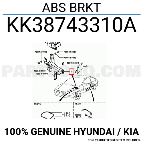ABS BRKT KK38743310A | Hyundai / KIA Parts | PartSouq