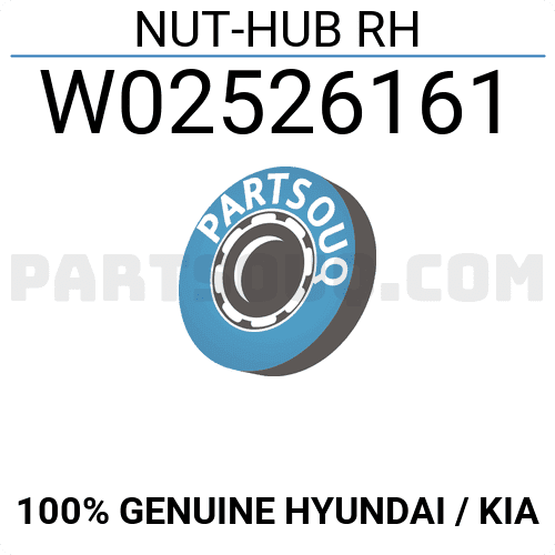 NUT-HUB RH W02526161 | Hyundai / KIA Parts | PartSouq