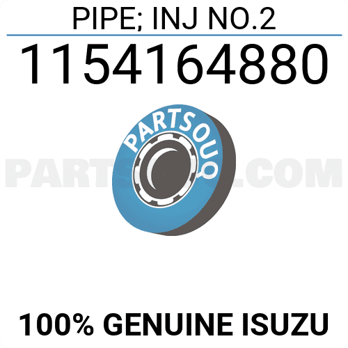 PIPE; INJ NO.2 1154164880 | Isuzu Parts | PartSouq