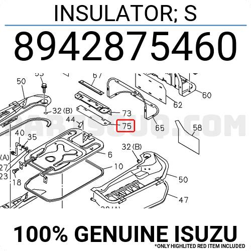 INSULATOR; S 8942875460 | Isuzu Parts | PartSouq