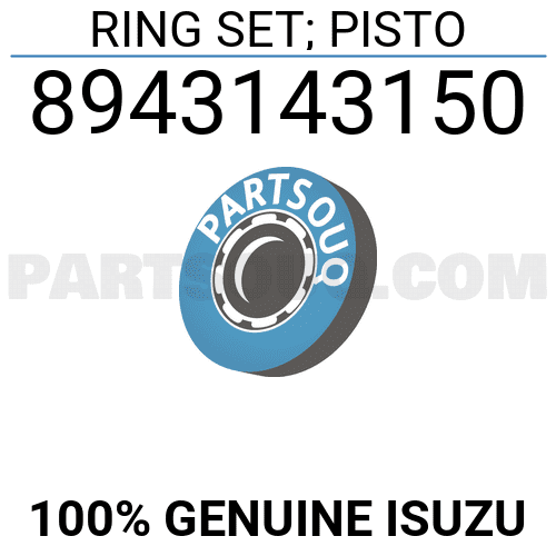 RING SET; PISTO 8943143150 | Isuzu Parts | PartSouq