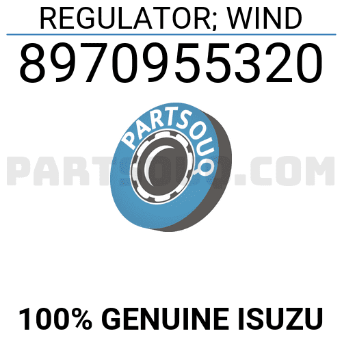 REGULATOR; WIND 8970955320 | Isuzu Parts | PartSouq