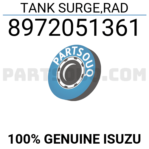 TANK SURGE,RAD 8972051361 | Isuzu Parts | PartSouq