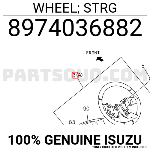 WHEEL; STRG 8974036882 | Isuzu Parts | PartSouq