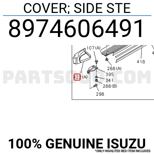 COVER; SIDE STE 8974606491 | Isuzu Parts | PartSouq