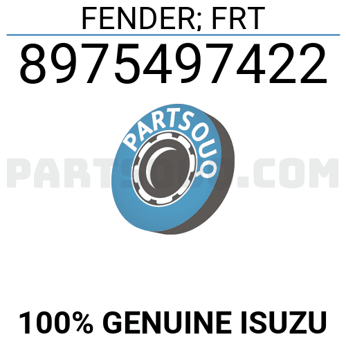 FENDER; FRT 8975497422 | Isuzu Parts | PartSouq