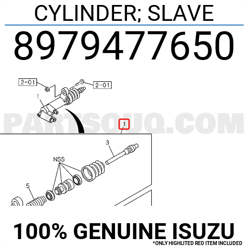 CYLINDER; SLAVE 8979477650 | Isuzu Parts | PartSouq