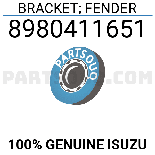 BRACKET; FENDER 8980411651 | Isuzu Parts | PartSouq