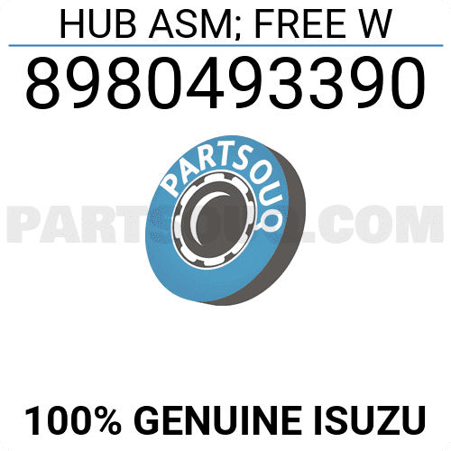 HUB ASM; FREE W 8980493390 | Isuzu Parts | PartSouq