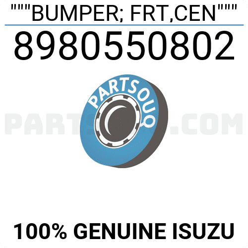 BUMPER; FRT,CEN 8980550802 | Isuzu Parts | PartSouq