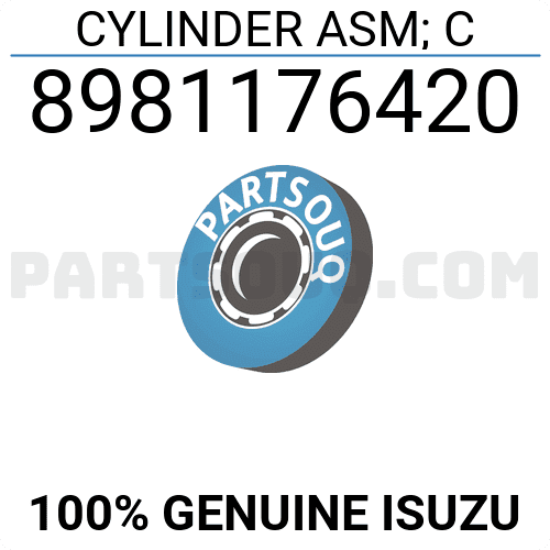 CYLINDER ASM; C 8981176420 | Isuzu Parts | PartSouq