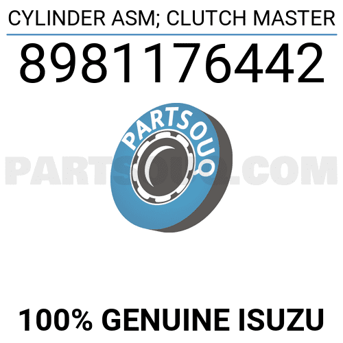 CYLINDER ASM; CLUTCH MASTER 8981176442 | Isuzu Parts | PartSouq