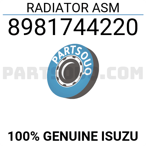 RADIATOR ASM 8981744220 | Isuzu Parts | PartSouq