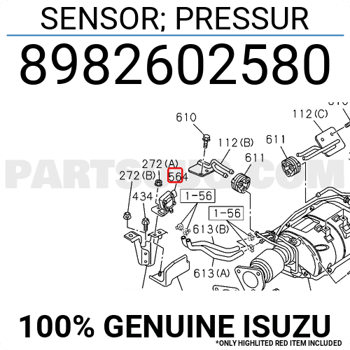 SENSOR; PRESSUR 8982602580 | Isuzu Parts | PartSouq