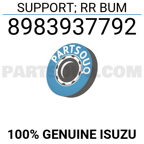 SUPPORT; RR BUM 8983937792 | Isuzu Parts | PartSouq