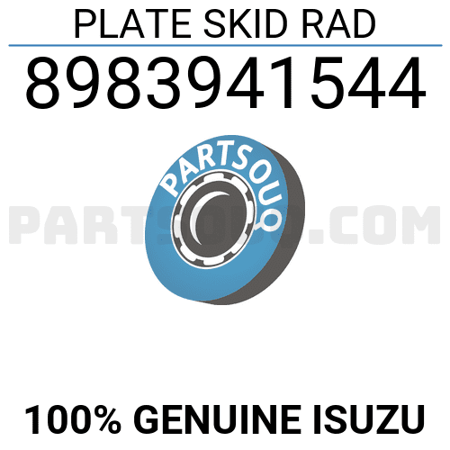 PLATE SKID RAD 8983941544 | Isuzu Parts | PartSouq